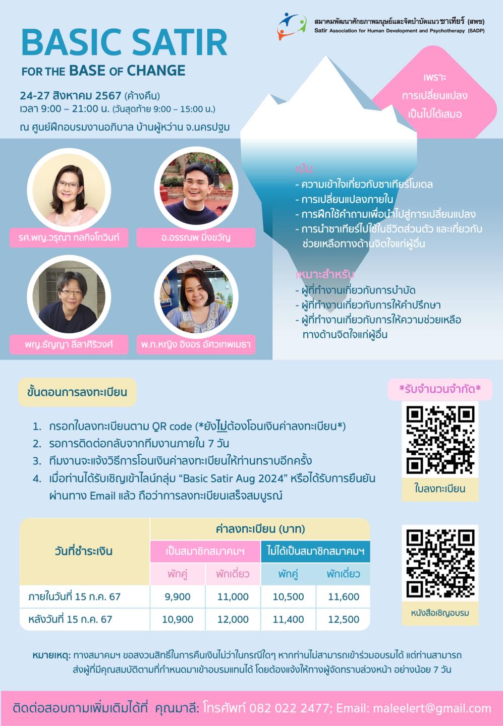 Basic Satir for the Base of Change | สมาคมพัฒนาศักยภาพมนุษย์และจิตบำบัด ...